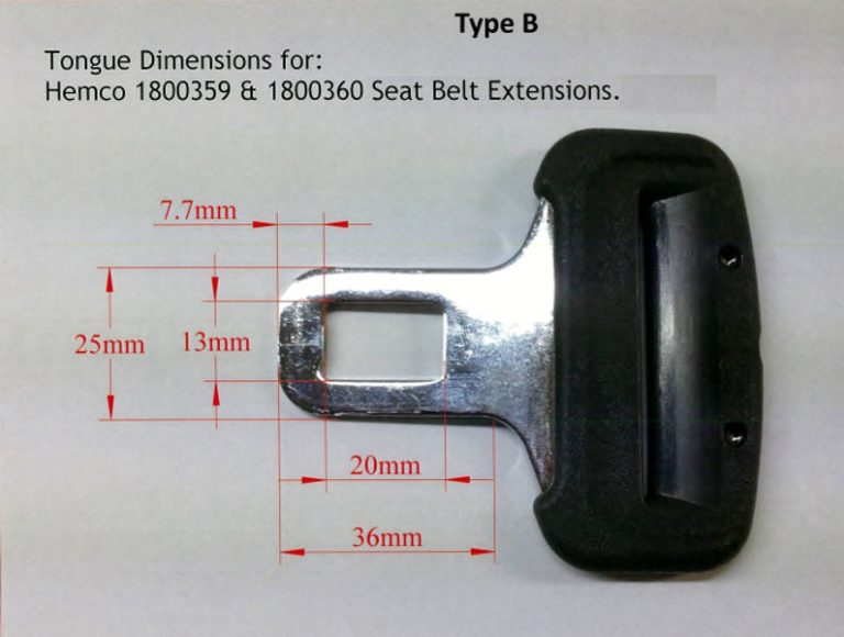 Seatbelt Extensions - Type B - Hemco Industries